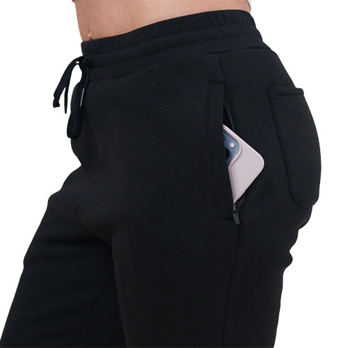 Black Fleece Lined Rest Day Sweatpants | Perfect for Lounging or ...