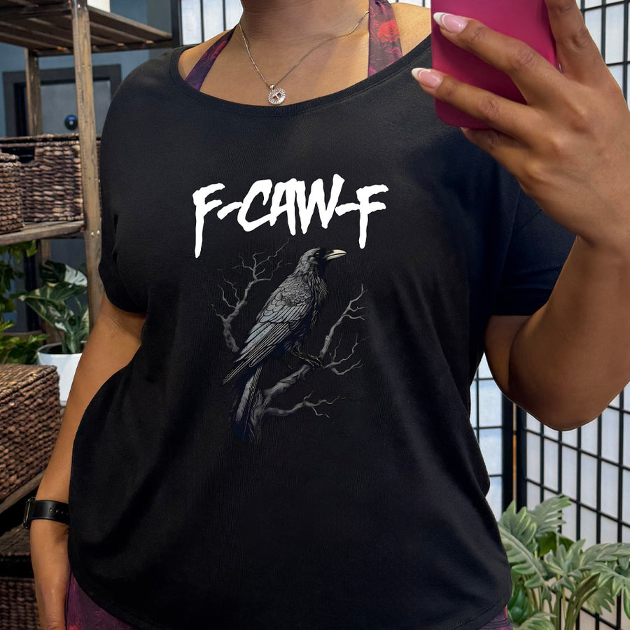 Crow "F-Caw-F" (f off) | Slouchy Tee – Constantly Varied Gear