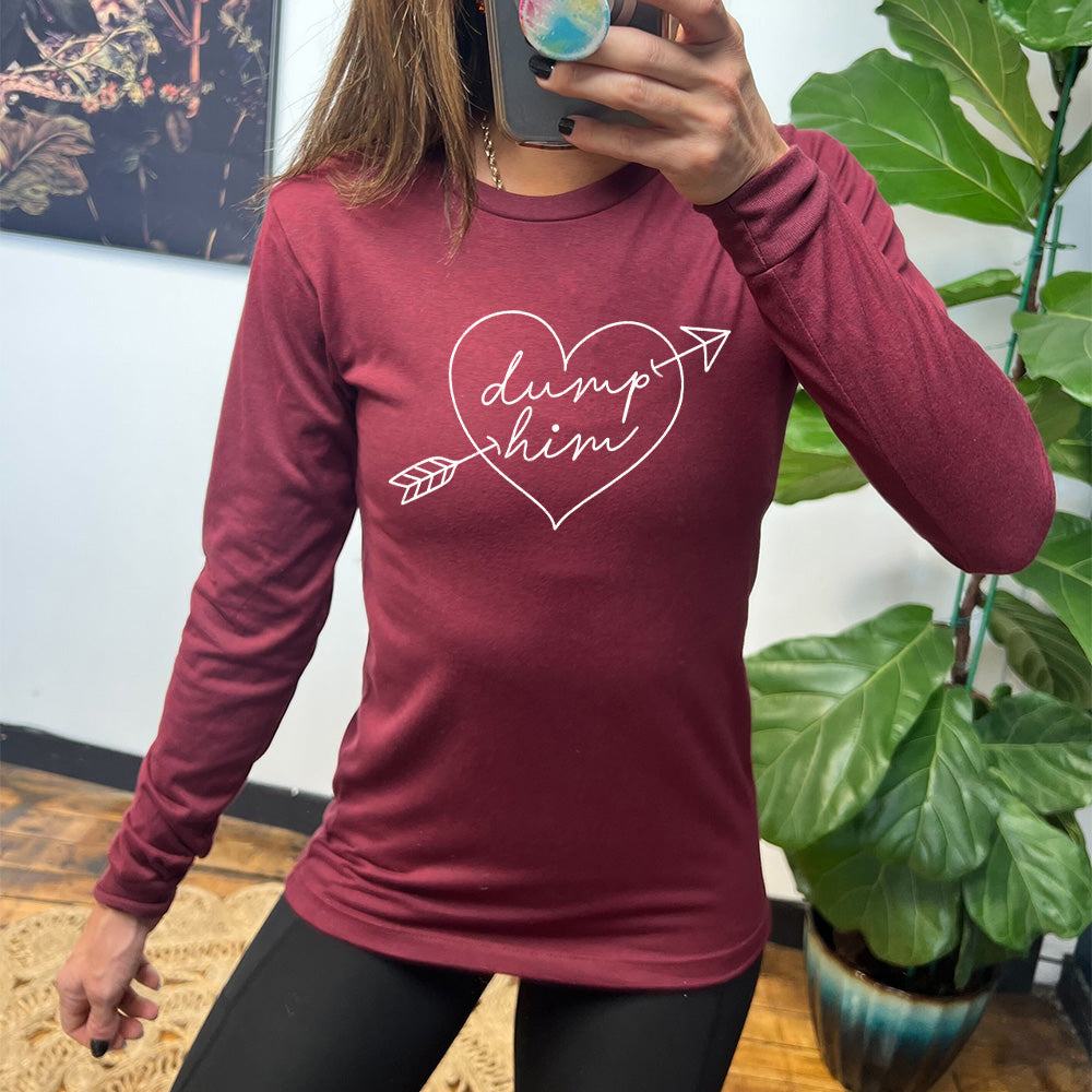 Long Sleeve Tee | Dump Him Cupid Heart – Constantly Varied Gear