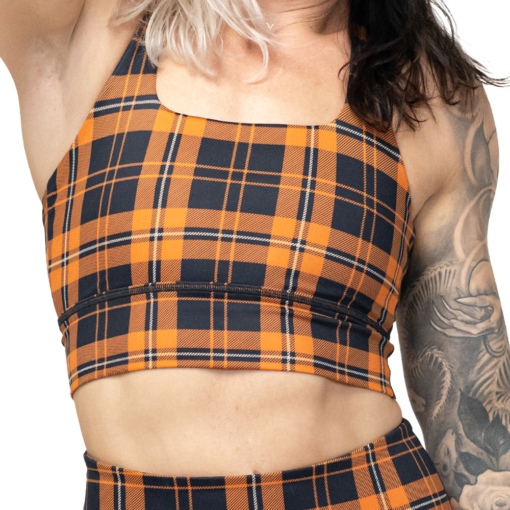 Longline Bra | Pumpkin Patch Plaid – Constantly Varied Gear